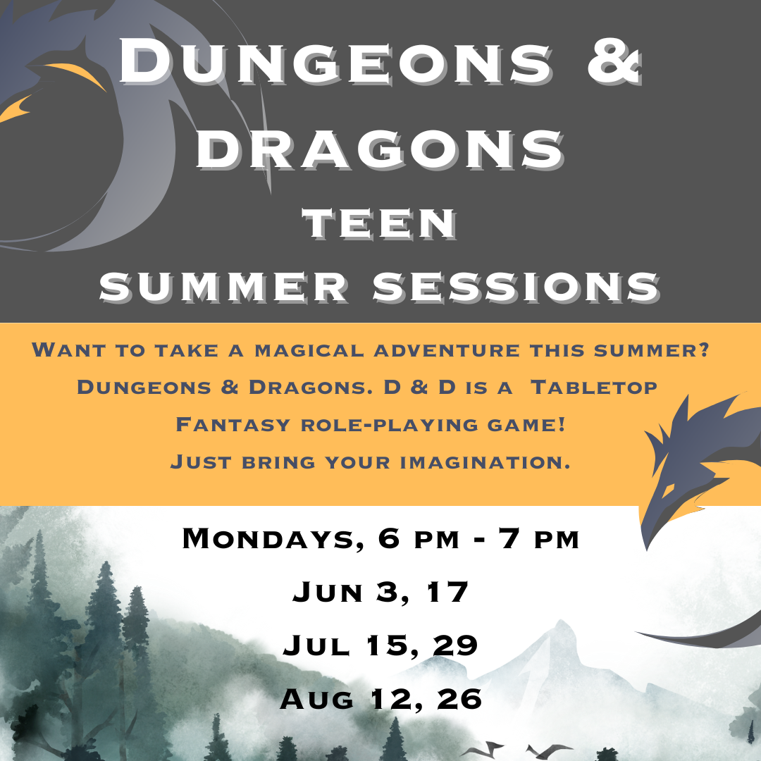 Dungeons & Dragons Teen Summer Sessions | Evergreen Park Public Library